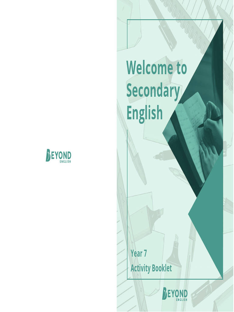 Welcome To Secondary English Booklet | PDF | Language Families ...