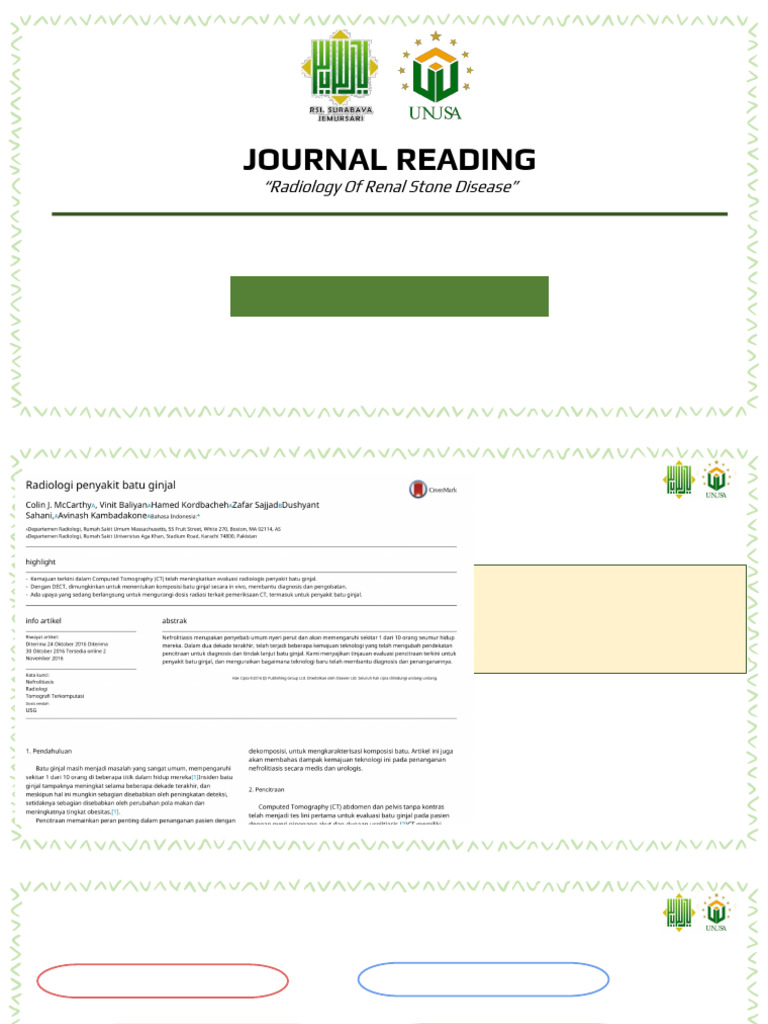 Jurding Radiologi Muhammad Istio | PDF