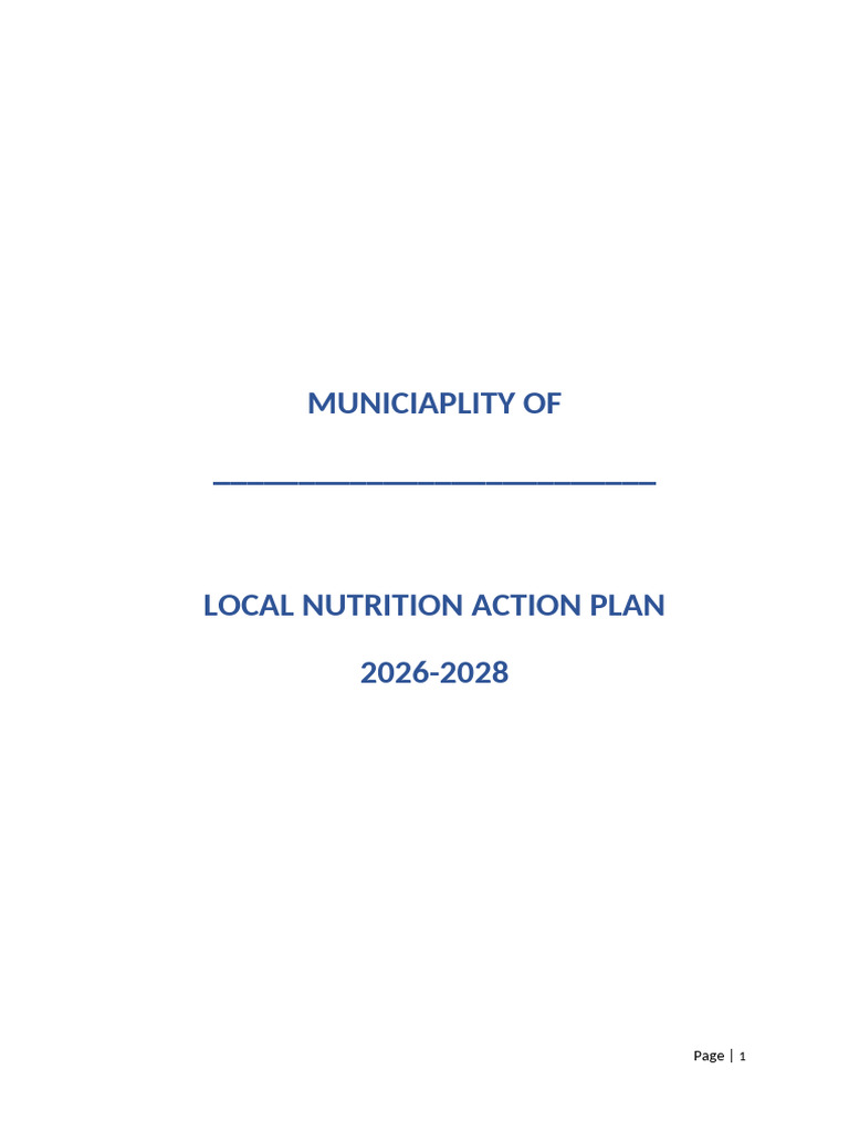 Sample 3-Year LNAP | PDF | Malnutrition | Human Nutrition