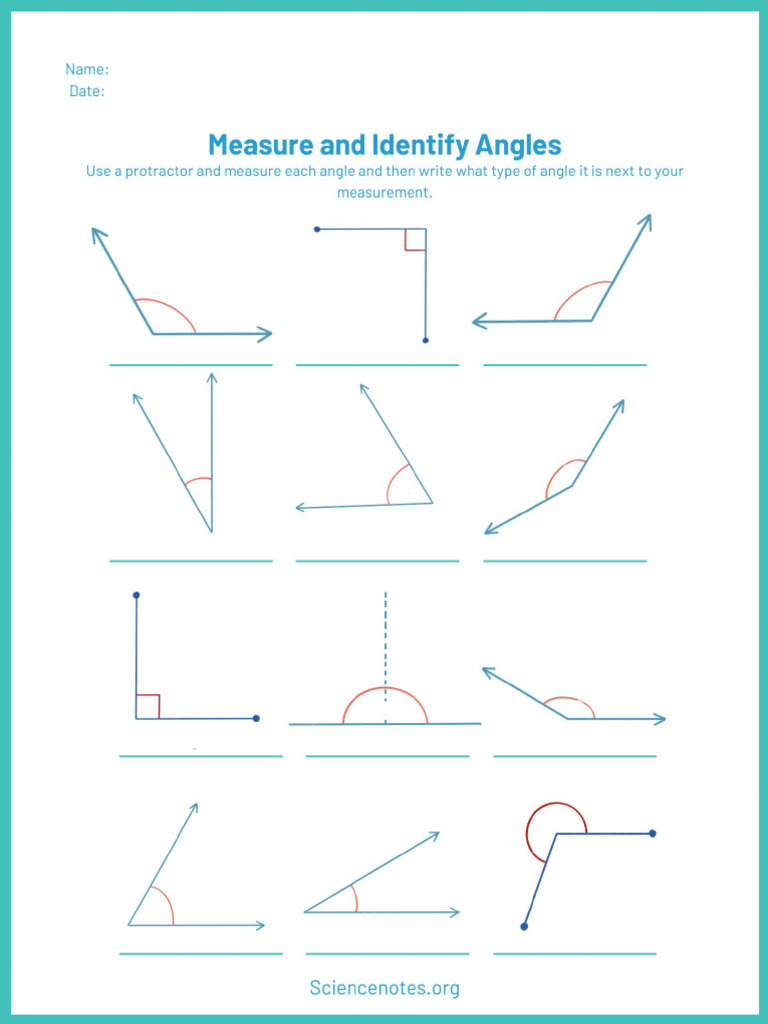Measure and Identify Angles | PDF