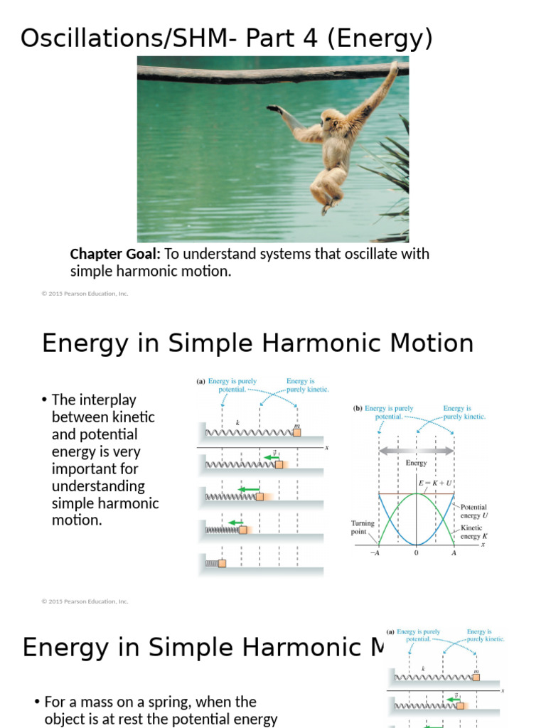 Energy in Simple Harmonic Motion | PDF | Oscillation | Quantity