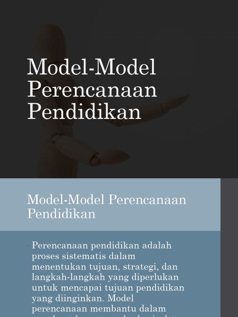 Model Perencanaan Pendidikan Efektif | PDF