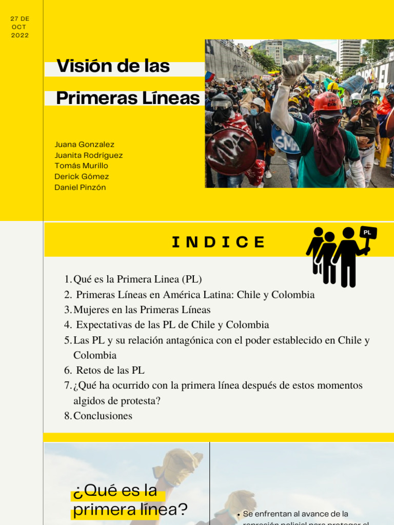 Presentacion PRIMERA LÍNEA | PDF | Chile | Derechos humanos