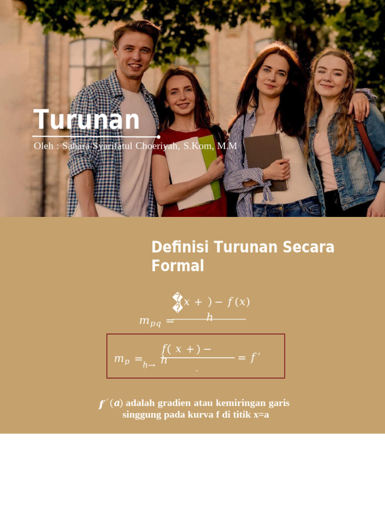 Definisi dan Contoh Turunan Matematis | PDF