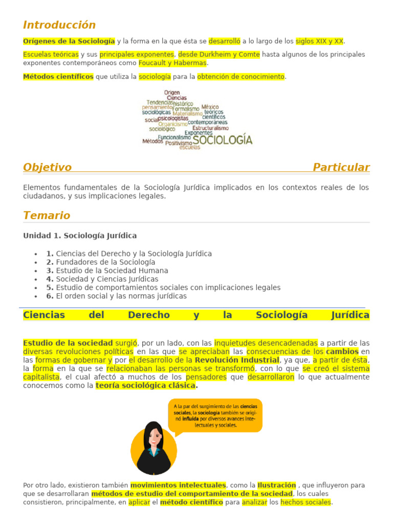 Unidad 1 Sociolog¡a Jur¡dica Resumen | PDF | Sociología | Sociedad