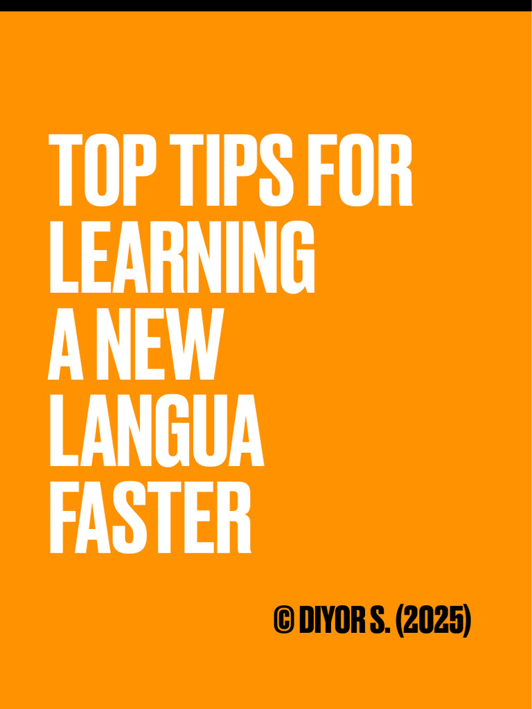 @IELTS - DR - Top Tips For Learning A New Language Faster | PDF | Learning | Fluency