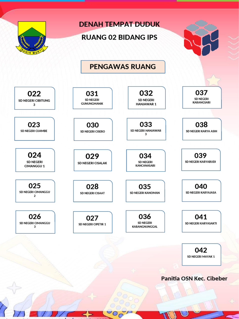 DENAH TEMPAT DUDUK RUANG 2 - IPS | PDF