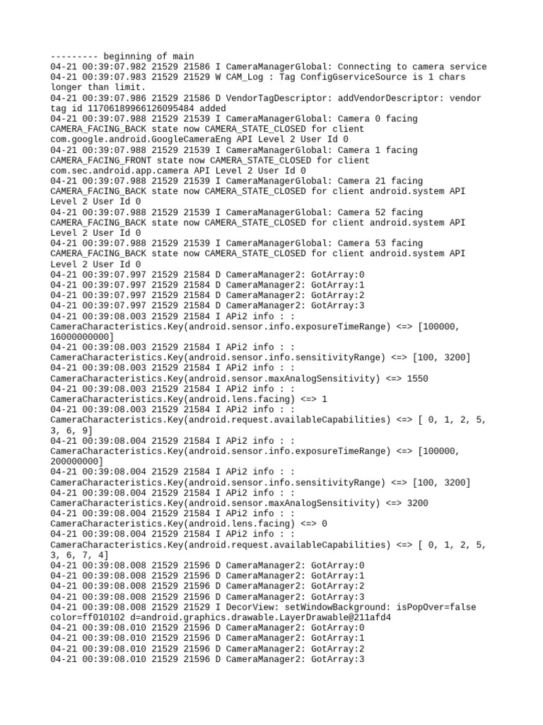 Log Cat 1745170747935 | PDF