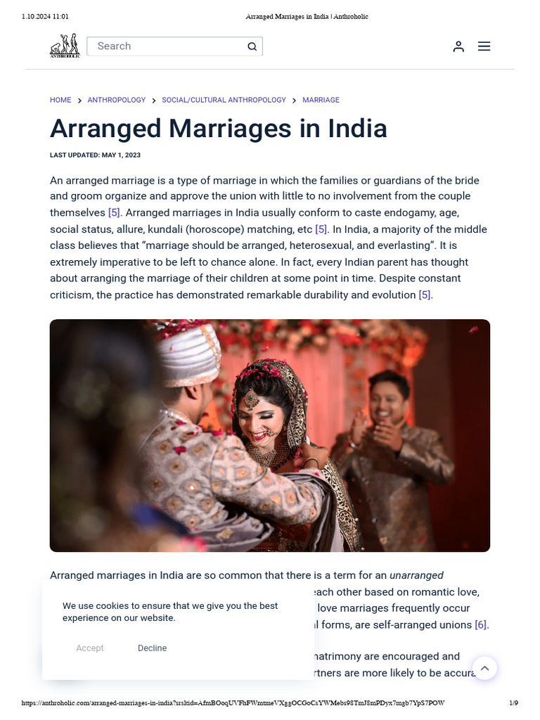 Arranged Marriages in India: Overview | PDF | Marriage | Horoscope