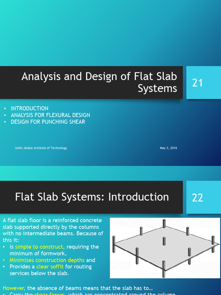 Lecturenote - 94173822reinforced Concrete Structures II-2016 - Chapter 3 Flat Slab | PDF | Beam ...