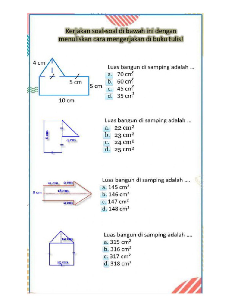 Soal Luas Gabungan | PDF