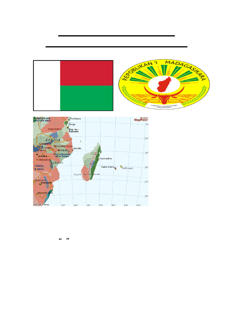 Republica de Madagascar | PDF | Madagascar | África