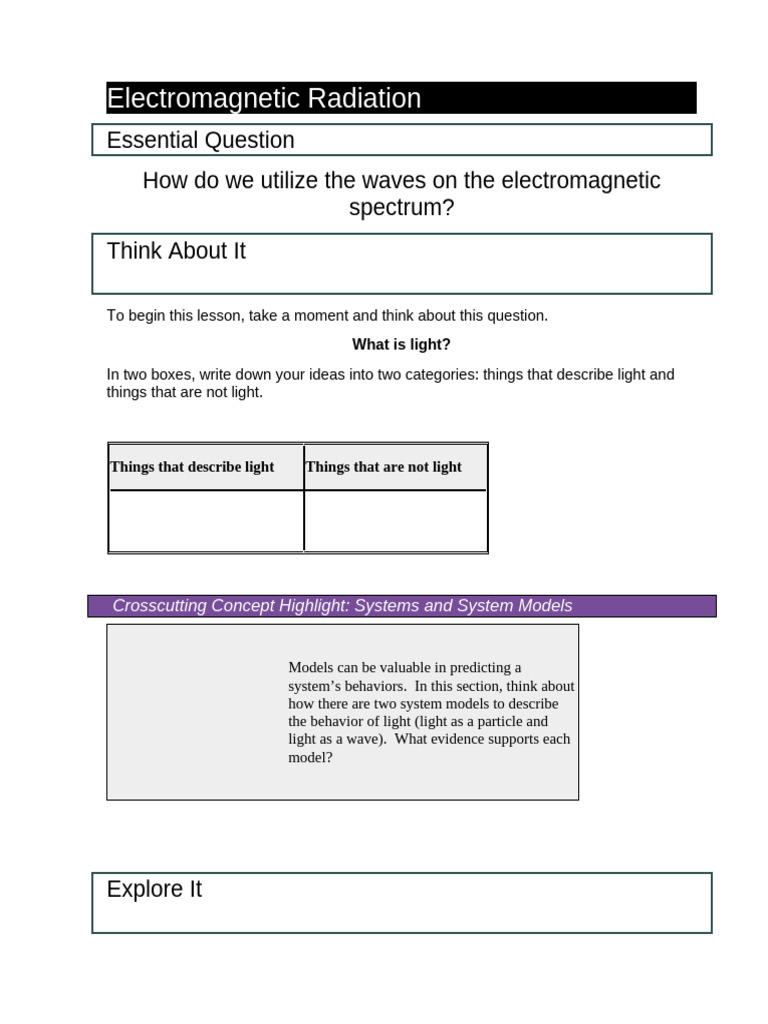 Electromagnetic Radiation | PDF | Electromagnetic Radiation ...