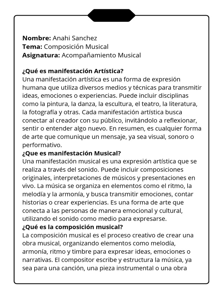 Composición Musical | PDF