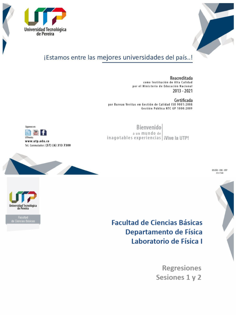 Regresiones en Física: Métodos y Prácticas | PDF | Análisis de ...