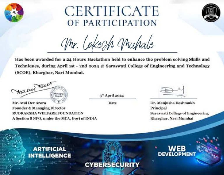 Cybersecurity Certificate | PDF