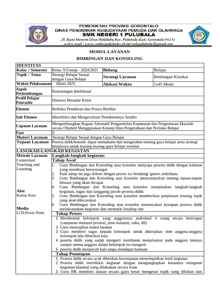 RPL-Strategi Belajar Sesuai Dengan Gaya Belajar | PDF