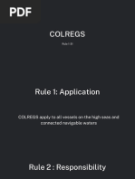 COLREGS - The Rules of The Road | PDF | Traffic | Radar