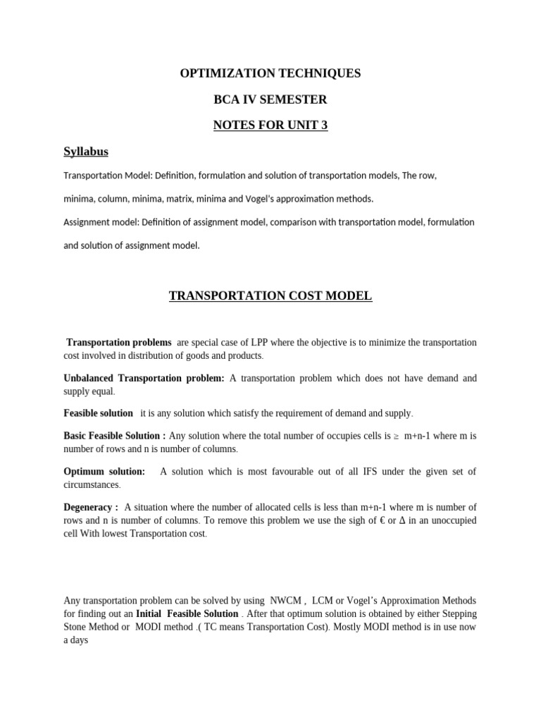 Optimization Techniques Unit 31743837442209 (1) | PDF | Mathematical Optimization | Algorithms