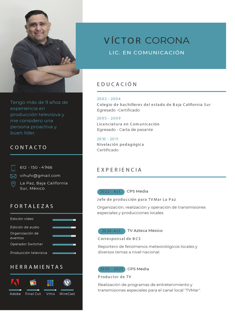 1 CV Víctor Corona | PDF