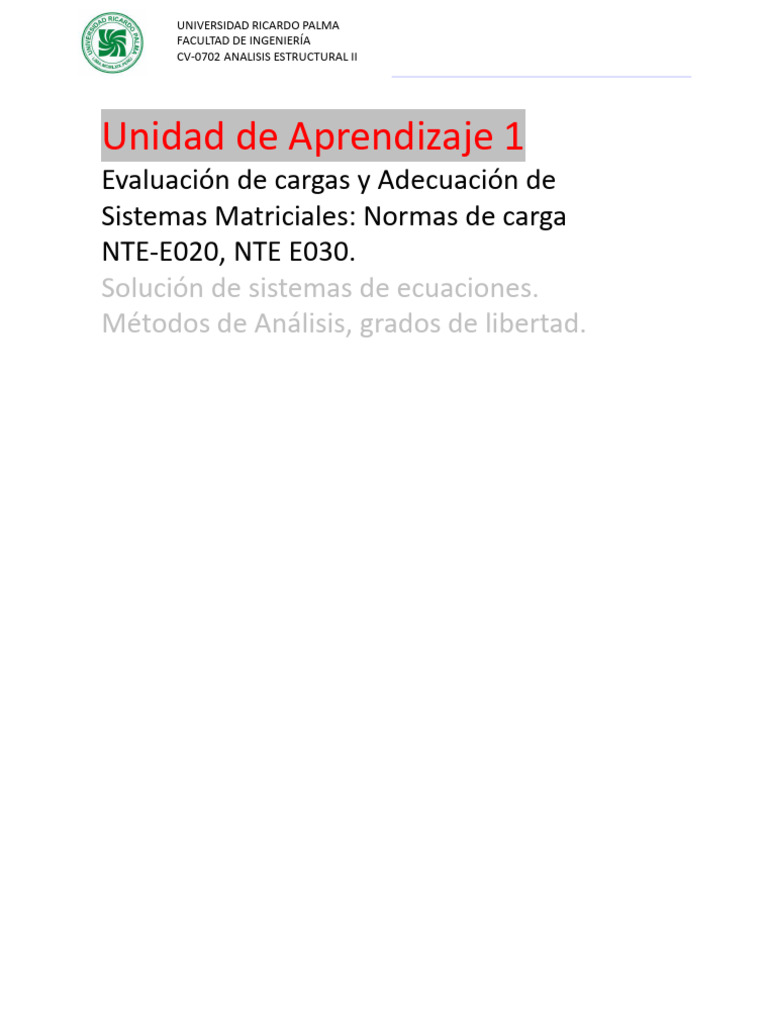 Normas de Cargas E020 y E-030 | PDF | Análisis estructural | Mecánica