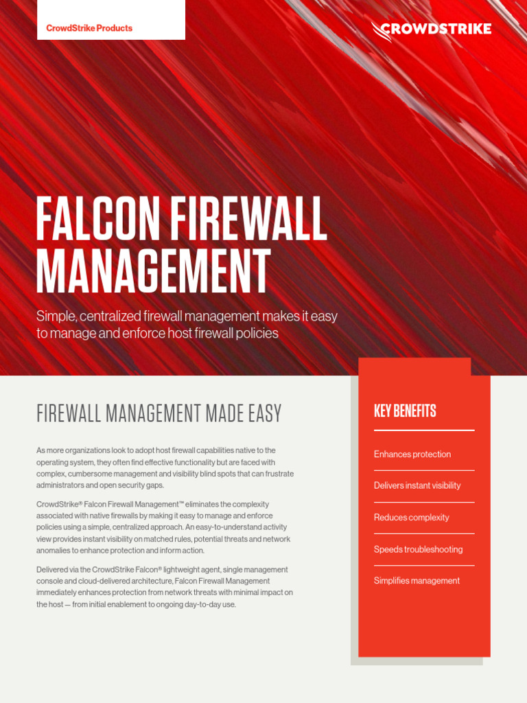 Crowdstrike Falcon Firewall Management Data Shee | PDF | Computer ...