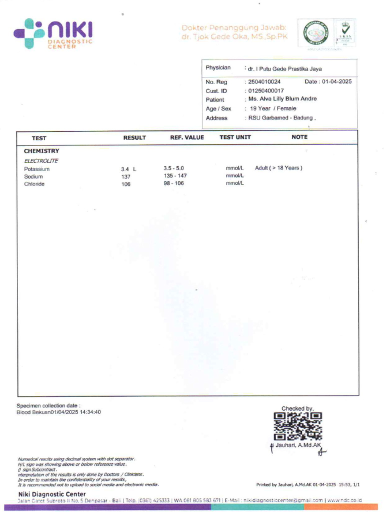 RS. Garbamed - Ms. Alva Lilly Blum Andre | PDF