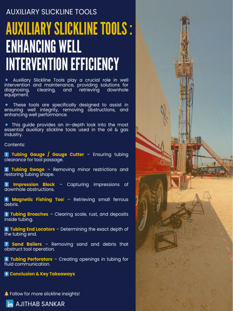 Mastering Well Intervention with Auxiliary Slickline Tools | PDF ...