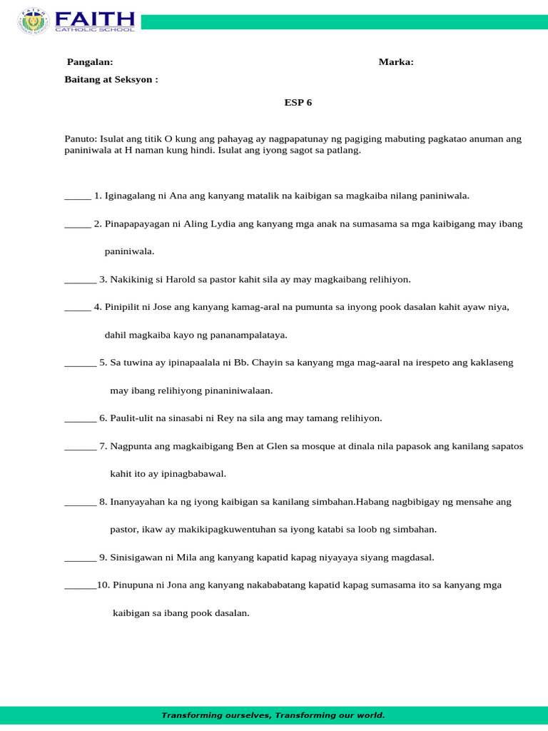 Esp 6 | PDF