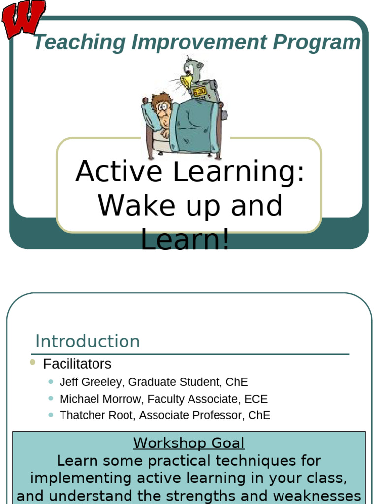 TIPFall03 Active Learning | PDF | Learning | Instructional Design