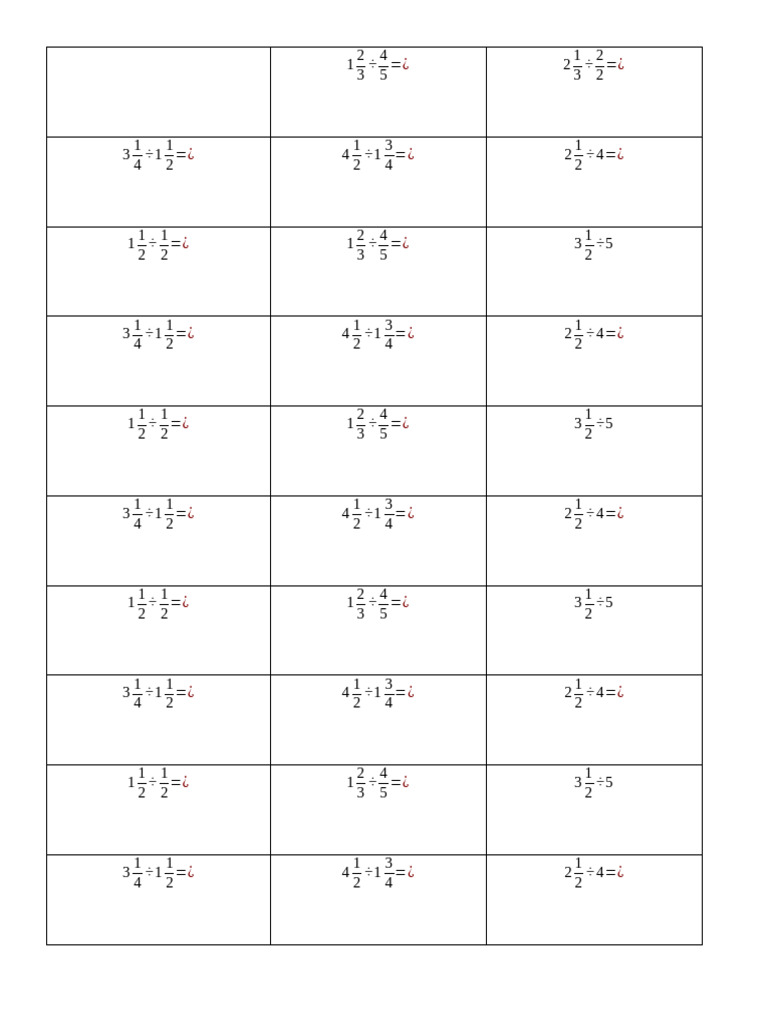 Mixed Number | PDF