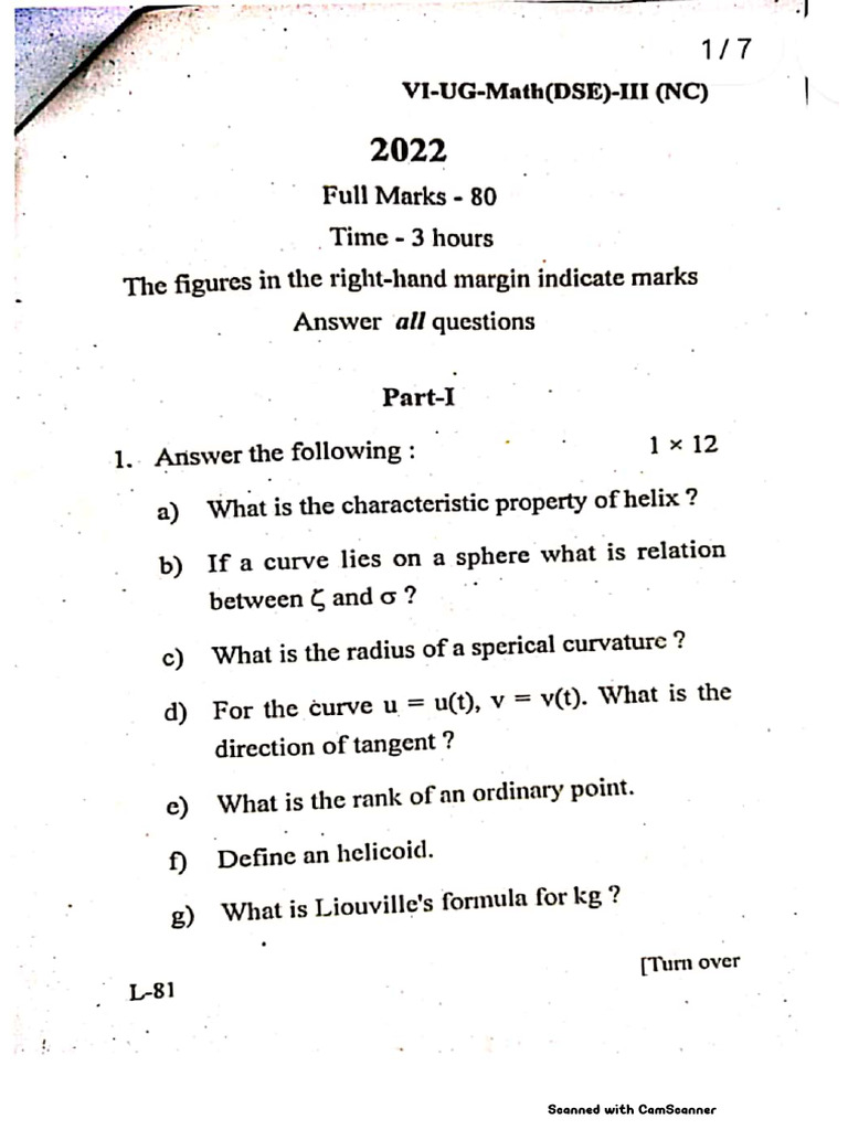 Differential Geometry | PDF