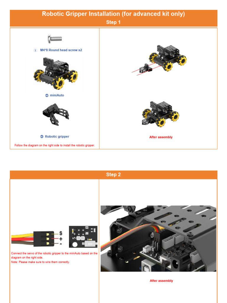 Robotic Gripper Installation Guide | PDF