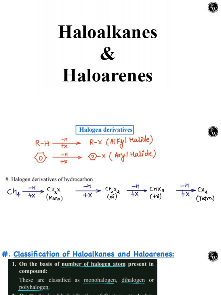 halogen derivatives | PDF