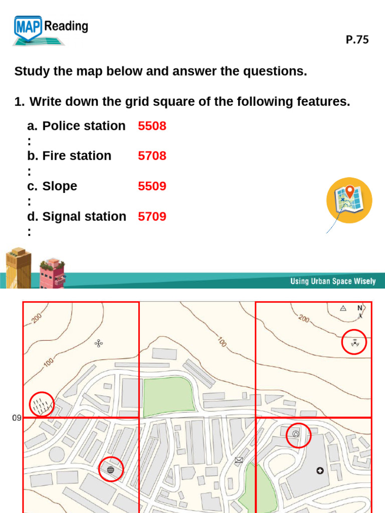 Map Feature Grid References and Markings | PDF