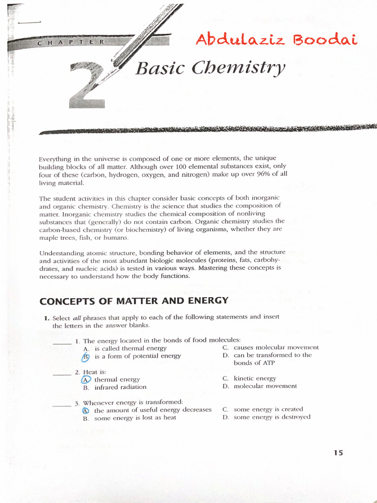 Concepts of Matter and Energy | PDF
