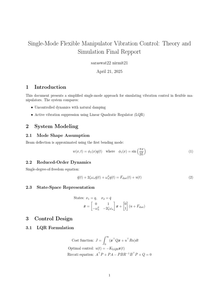 Final Project Evaluation | PDF | Oscillation | Damping