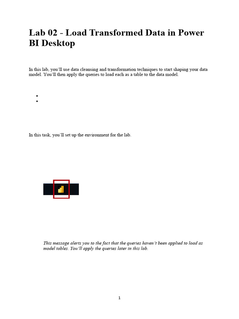 Load Data with Power Query in Power BI | PDF | Microsoft Sql Server ...