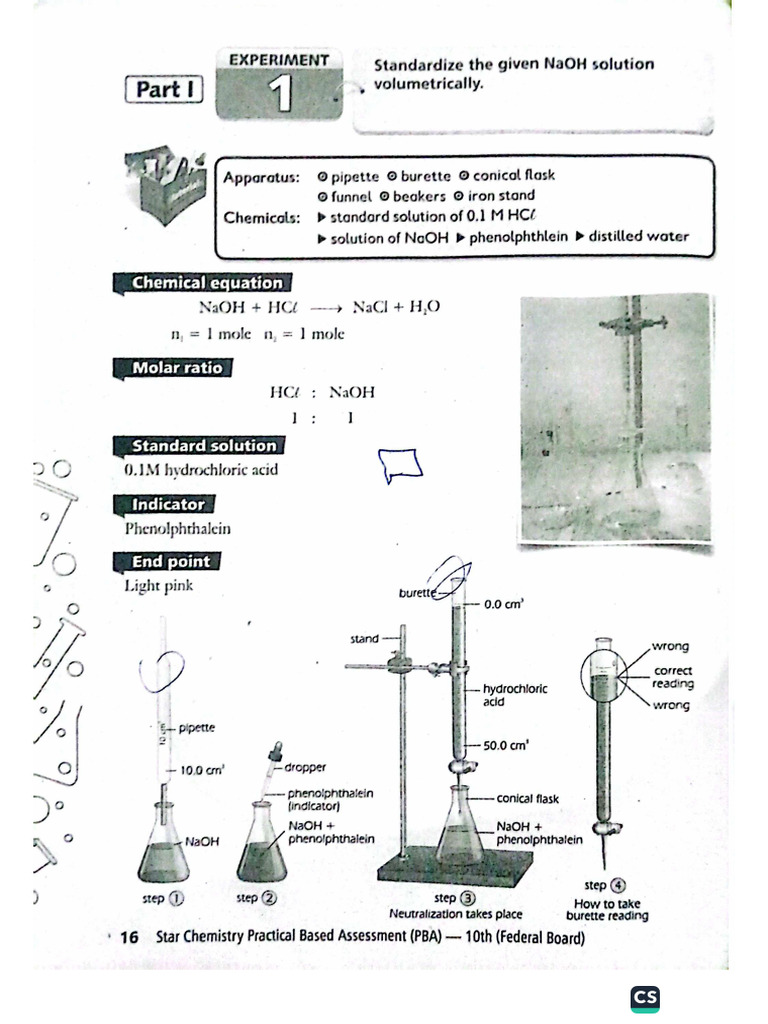 Chemistry Practical 10th | PDF
