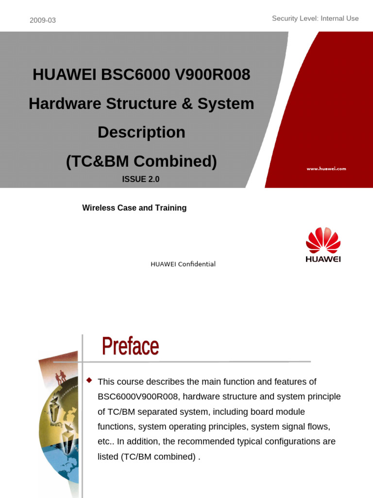 HUAWEI BSC6000 V900R008Hardware Structure & System Description | PDF | Telecommunications ...