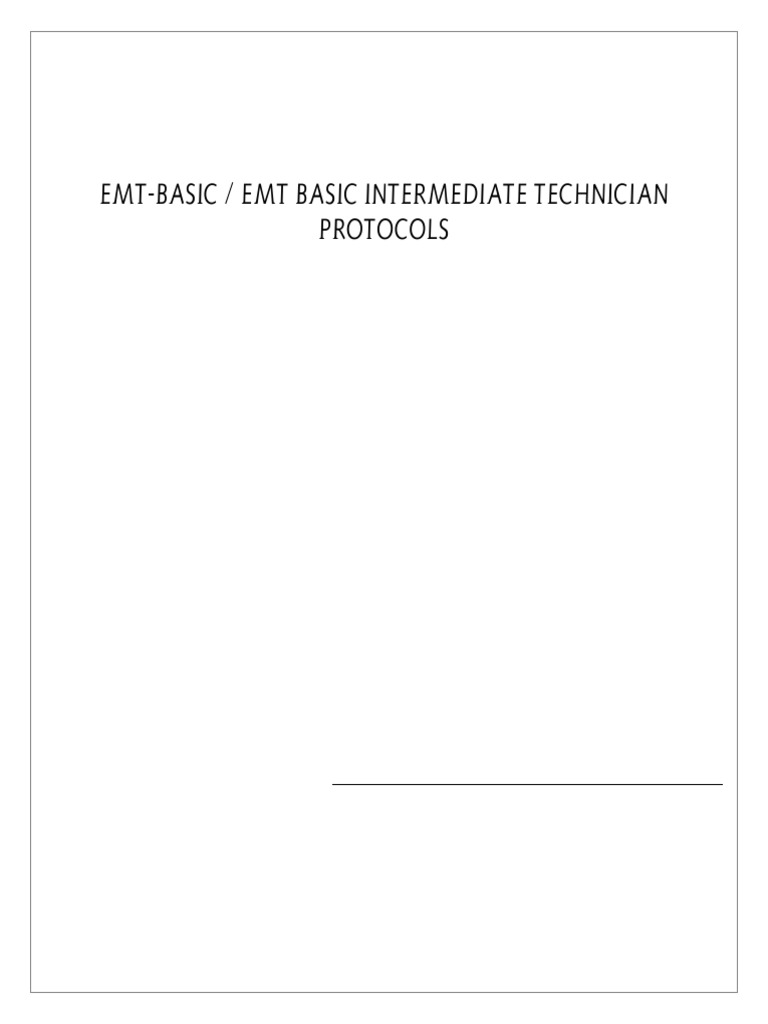 EMT-BASIC - EMT BASIC INTERMEDIATE TECHNICIAN PROTOCOLS (PDFDrive ...