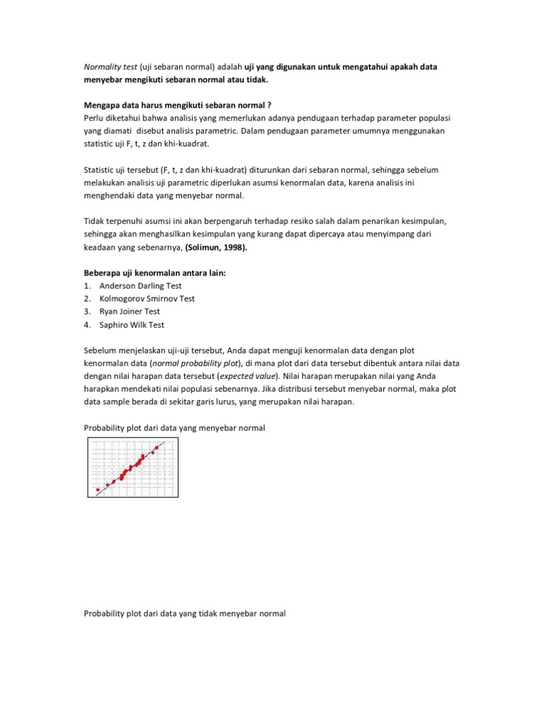 Uji Anderson Darling | PDF