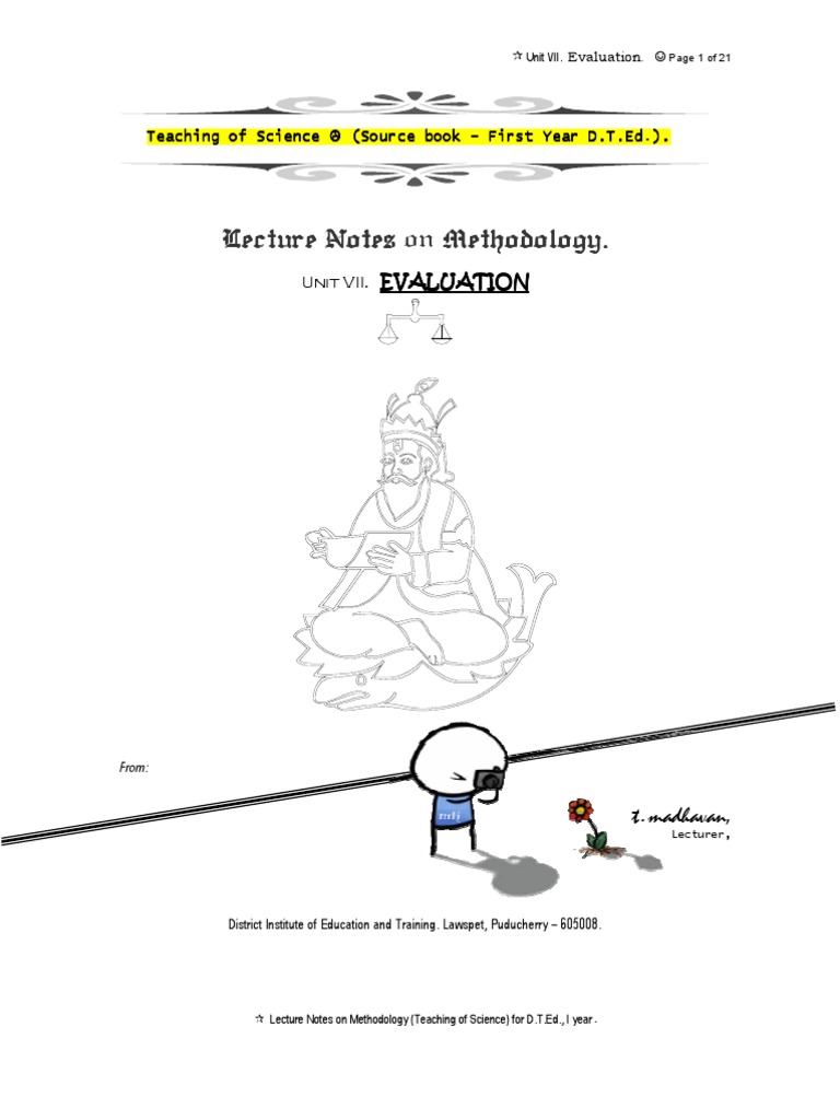 Evaluation Part 1 Pdf Test Assessment Evaluation