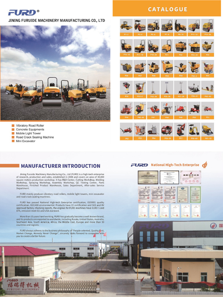 FURD Machines Catalogue | PDF