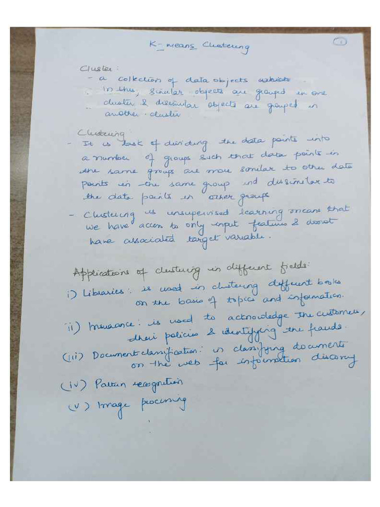 K Means Clustering Pdf