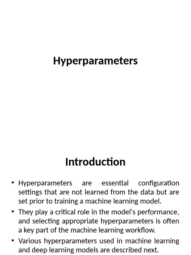 Hyper Parameters | PDF | Cognitive Science | Teaching Mathematics