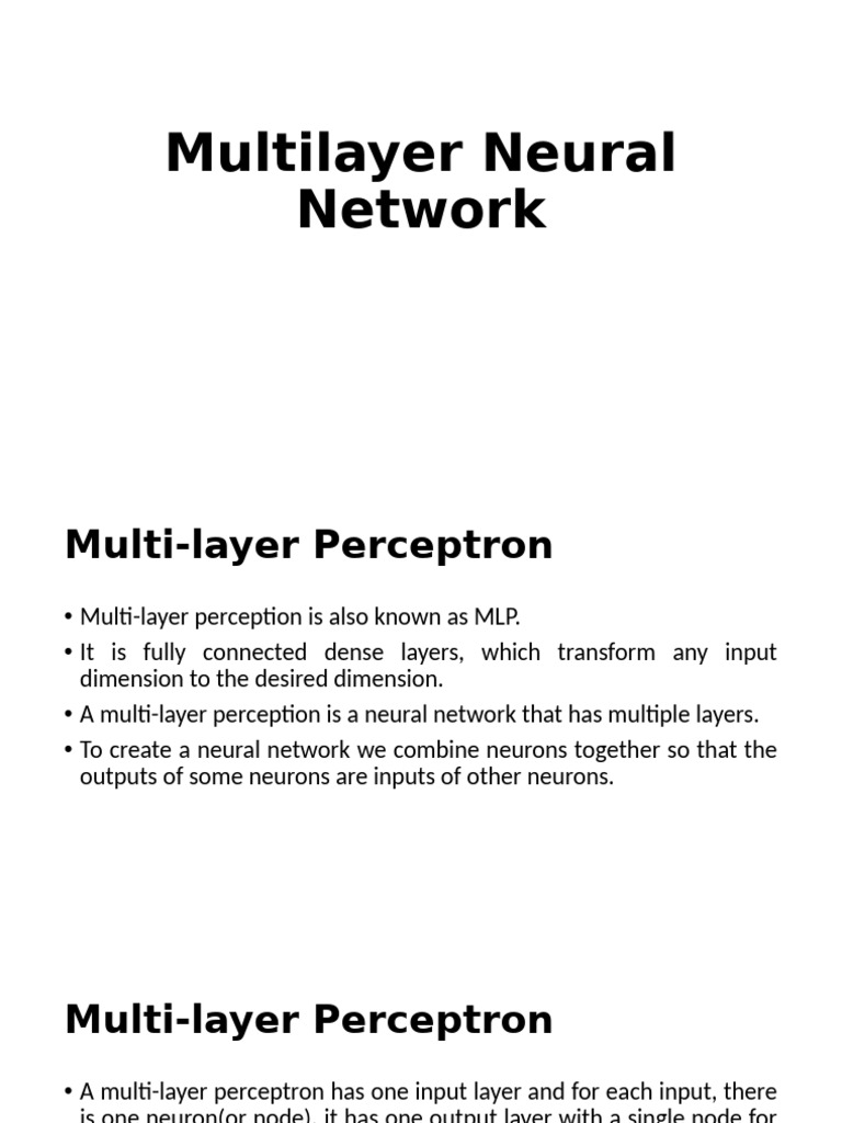 Multilayer Neural Network | PDF | Theoretical Computer Science ...