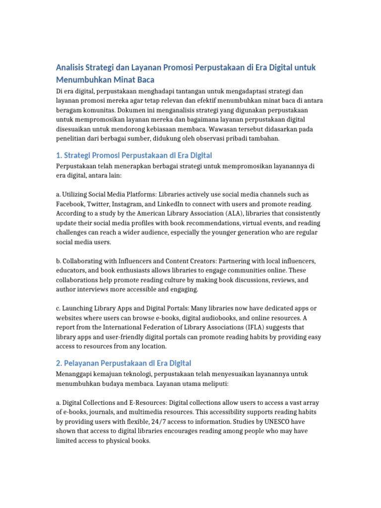 Tugas 1 Pembinaan Minat Baca | PDF | Libraries | Information Literacy