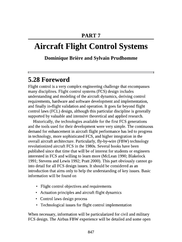 Handbook - Flight Control System | PDF
