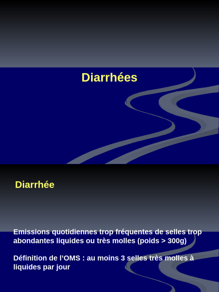 DIARRHEES | PDF | Diarrhée | Rectocolite hémorragique